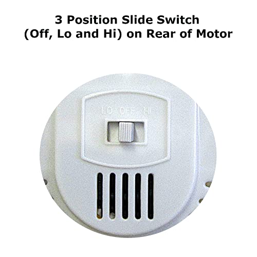 Optimus F-0610 6 Inch Personal Table Fan , White
