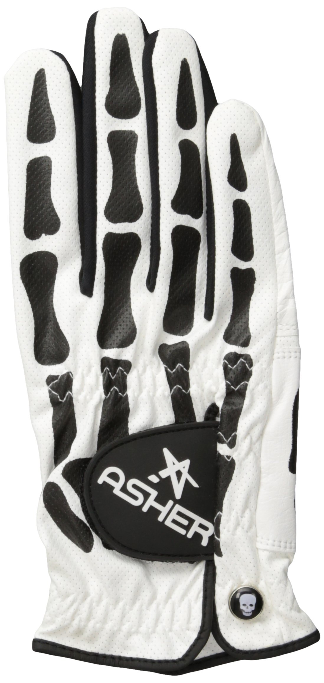 Asher Men's Deathgrip Right Hand Glove, White, Medium/Large