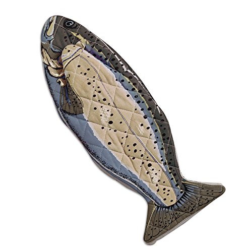 DII Cotton Lake House Fish Oven Mitts, 6 X 16.5 Set of 2, Machine Washable and Heat Resistant for Kitchen Cooking and Baking