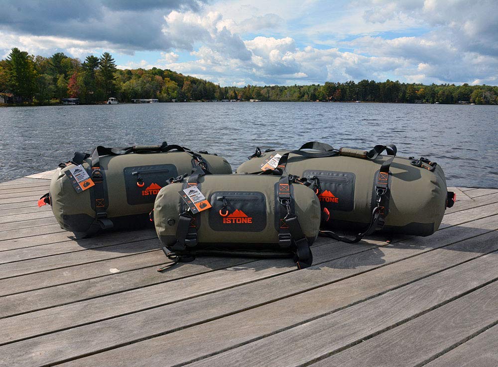 Big Stone Fully Waterproof, airtight, Submersible, Heavy Duty, Rugged, Scuba Zipper Dry Bag - Carry as Duffel, Backpack or Shoulder - Large/x-Large (90 Liter)