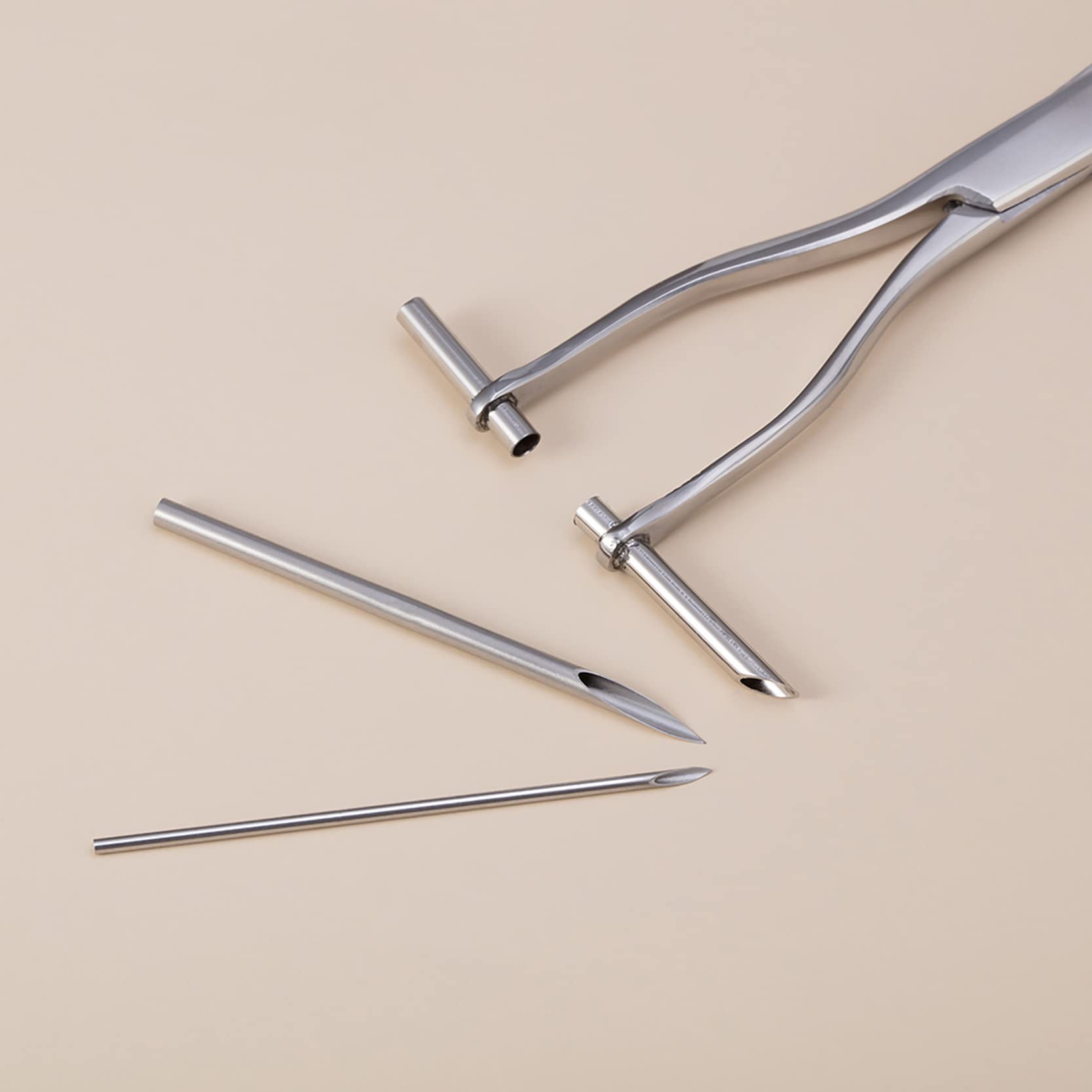 CHUANCI 1PC Stainless Steel Professional Needles Tube Forceps Tool Septum Clicker Piercing Tool Body Jewelry Forcep