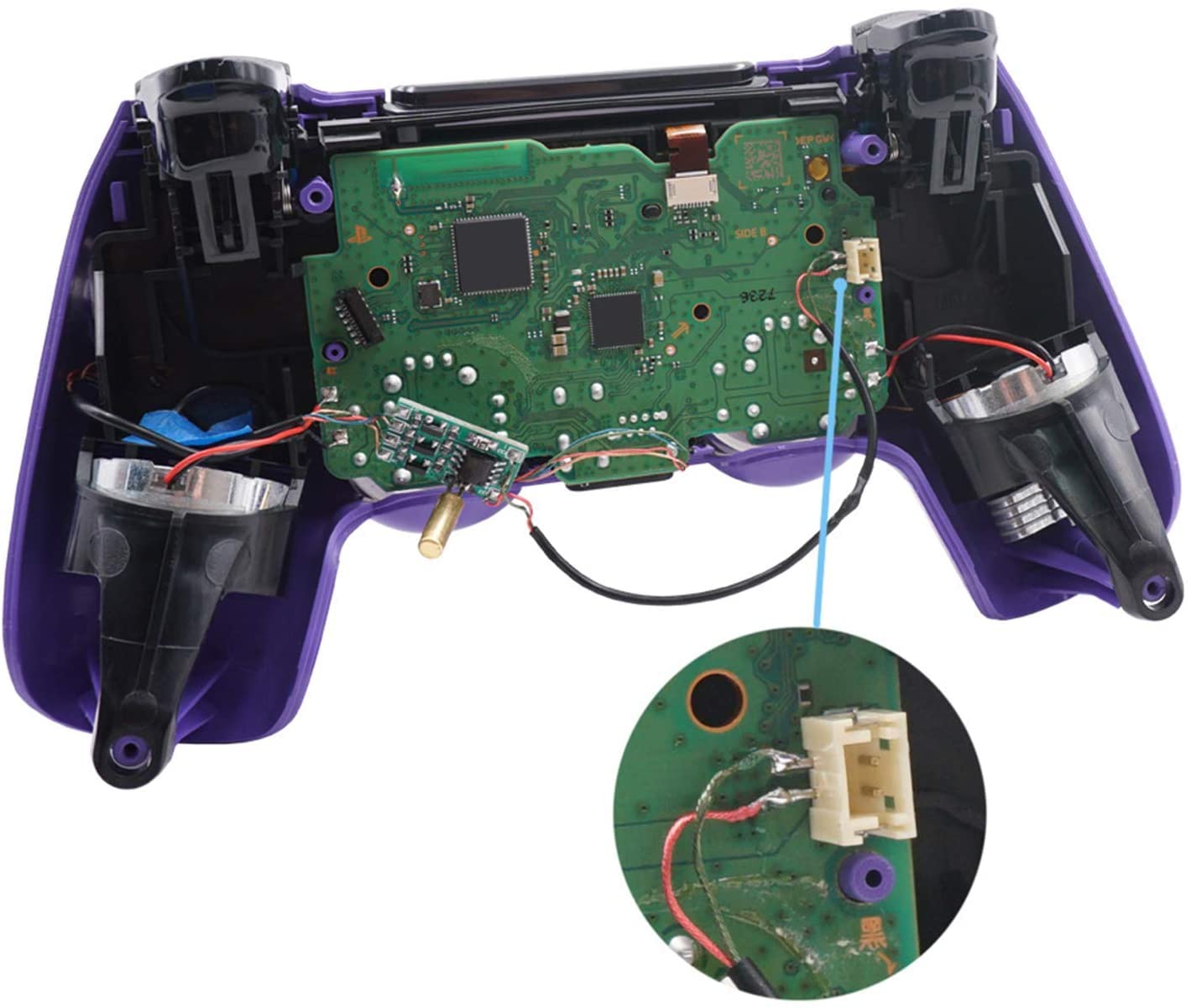 BCB Controller LED Kit for PS4 Controller Light Up I Compatible with PS4 Controller LED Mod I Multicolor Lightning PS 4 Controller LED Buttons with Yellow, Red, Green, Blue, Cyan, Purple
