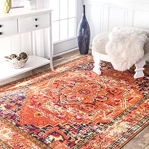 nuLOOM Vintage Mackenzie Area Rug, 3' x 5', Orange