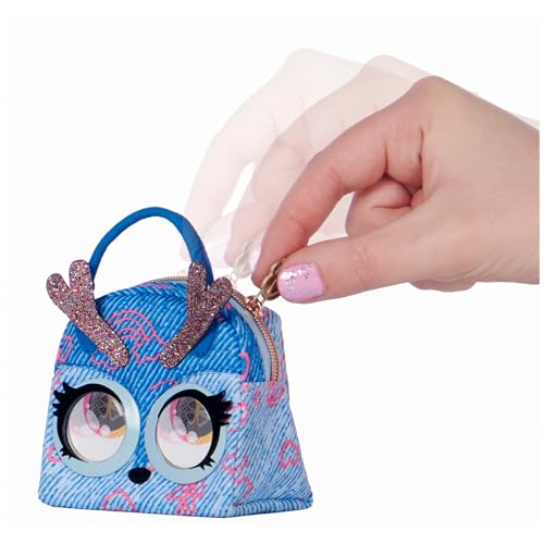 Purse Pets Micros, Denim Deerie Stylish Small Purse with Eye Roll Feature, Kids Toys for Girls Aged 5 and up