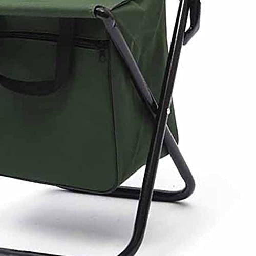 Rengu Fishing Chair, Portable Oxford Cloth Folding Chair for Hiking (Green)