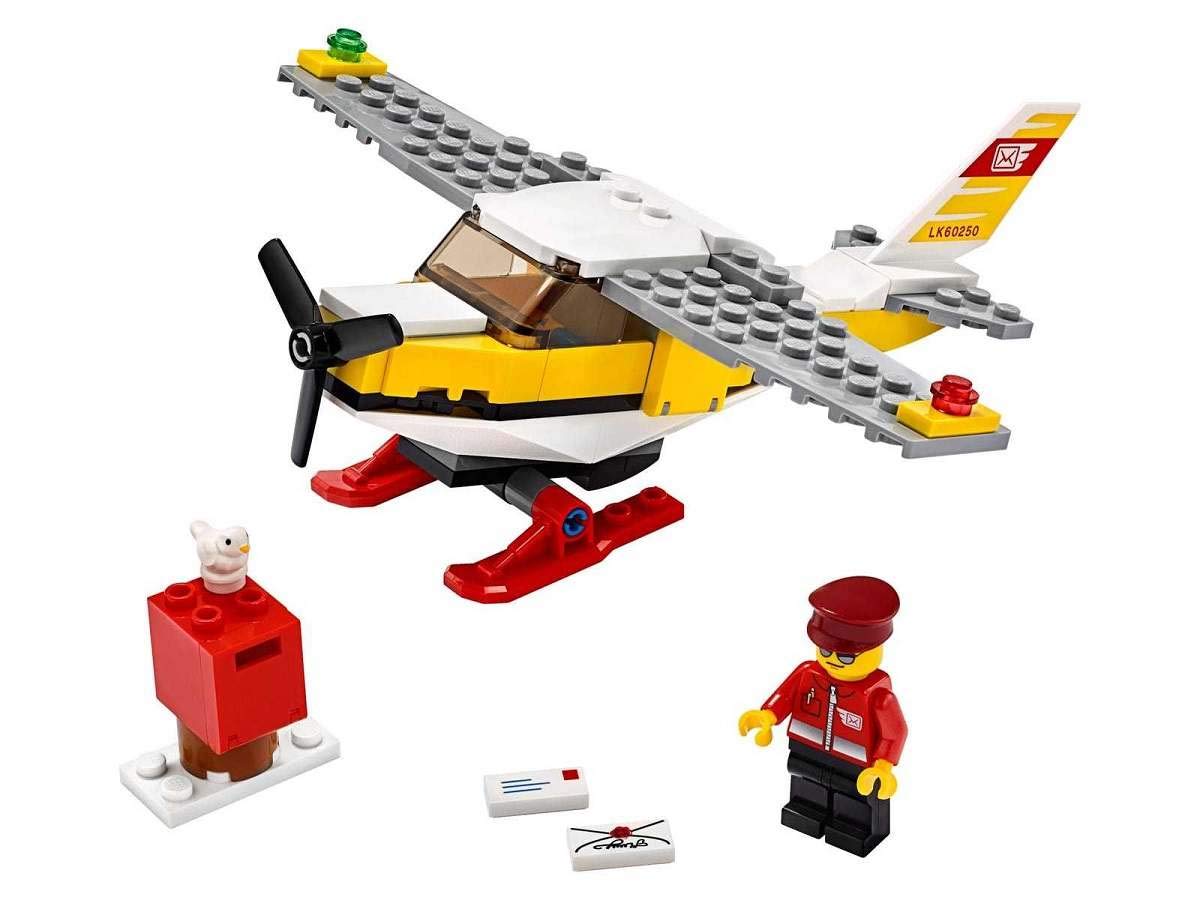 LEGO City Mail Plane 60250 Pretend-Play Toy, Fun Building Set for Kids (74 Pieces)