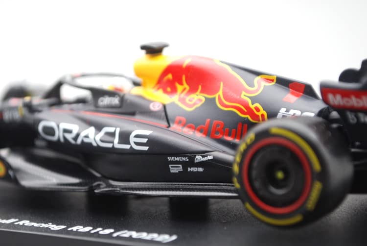 Bburago 1:43 New 2022 F1 Red Bull Racing RB18 1# Verstappen Special Paint Formula One Alloy Super Toy Car Model (RB18#1 W/Helmet)