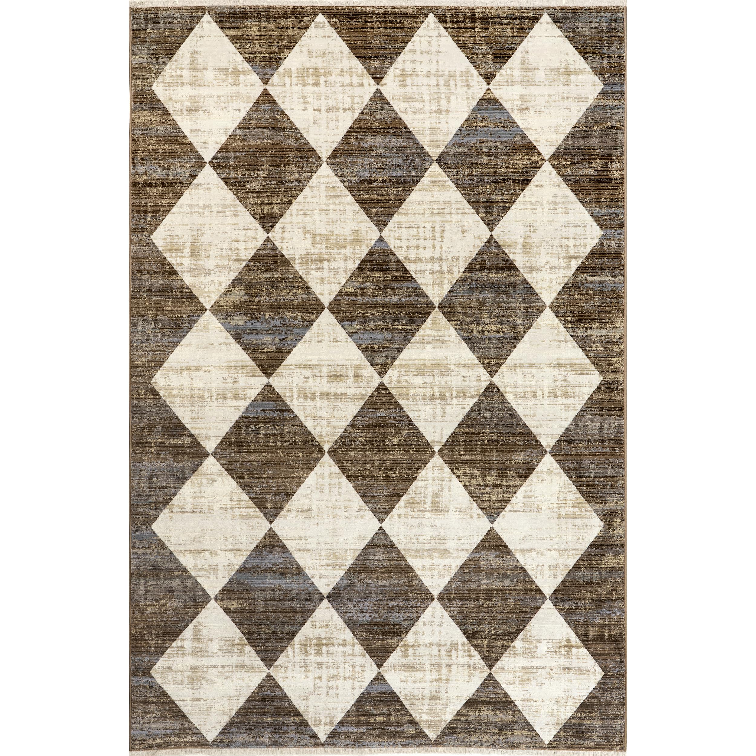 nuLOOM Fringed Performance Indoor Area Rug, Power Loomed, Easy Clean, Durable, Non-Shed, 12' x 16', Meline Beige
