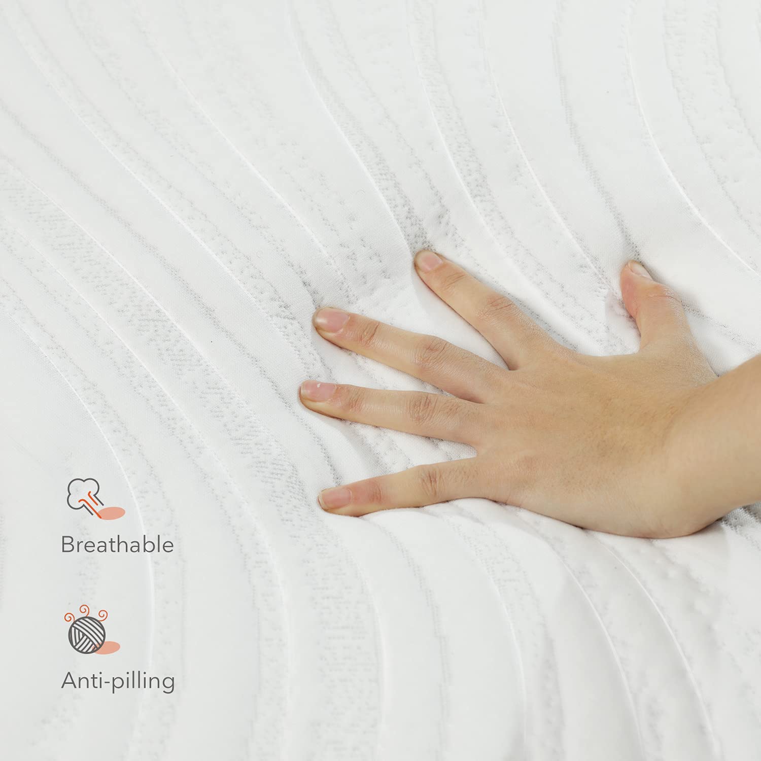 Full Size Mattress, Sweetnight 12” Hybrid Mattress with Gel Memory Foam & Pocket Innerspring for Cool Sleep & Edge Support, Bed Mattress with Moisture Wicking Adaptive Cover, Medium Firm, Full Size