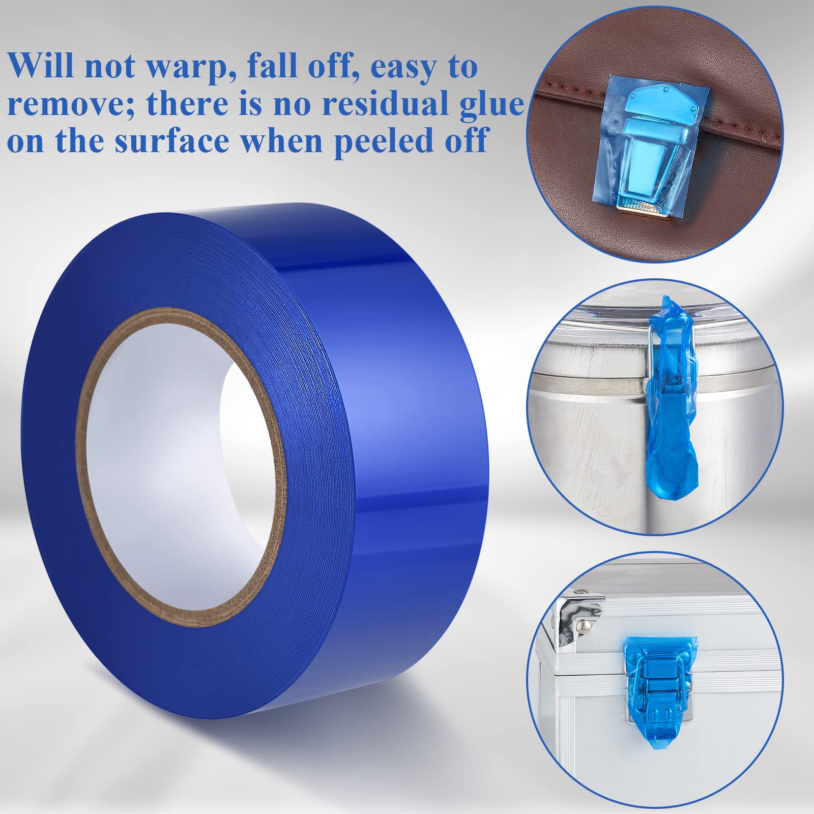 Frienda 2 Inch x 218.7 Yards Clear Removable Scratch Film Tape Roll Blue Tape Window Film Blue Surface Protective Film Self Adhesive Window Film, 2 Rolls
