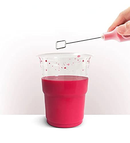 bc Epoxy Resin Stirrer for Crafts Tumbler, Replaceable Electric Tumbler Mixer, Hand held Battery Operated Epoxy Mixing Stick Apply to Making DIY Glitter Tumbler Cups, Two Replacement Mixing Head