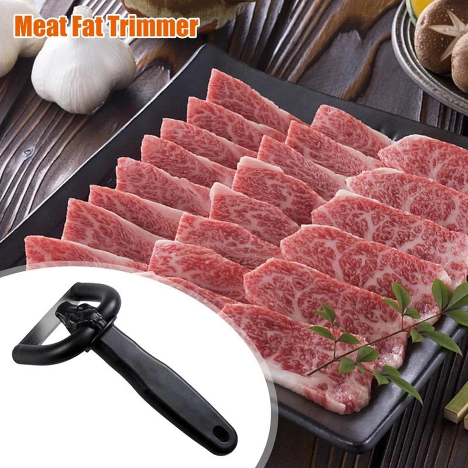 Brisket & Meat Trimmer - Handheld Meat Slicer Ergonomically Handle Kitchen Meat Cutter Fat Removal Tool for Beef, Pork, BBQ
