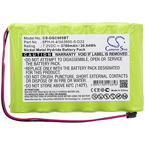 Ejjinenbby (3700mAh/7.2V), Battery Replacement for ADT Impassa Wireless Alarm Systems, Battery