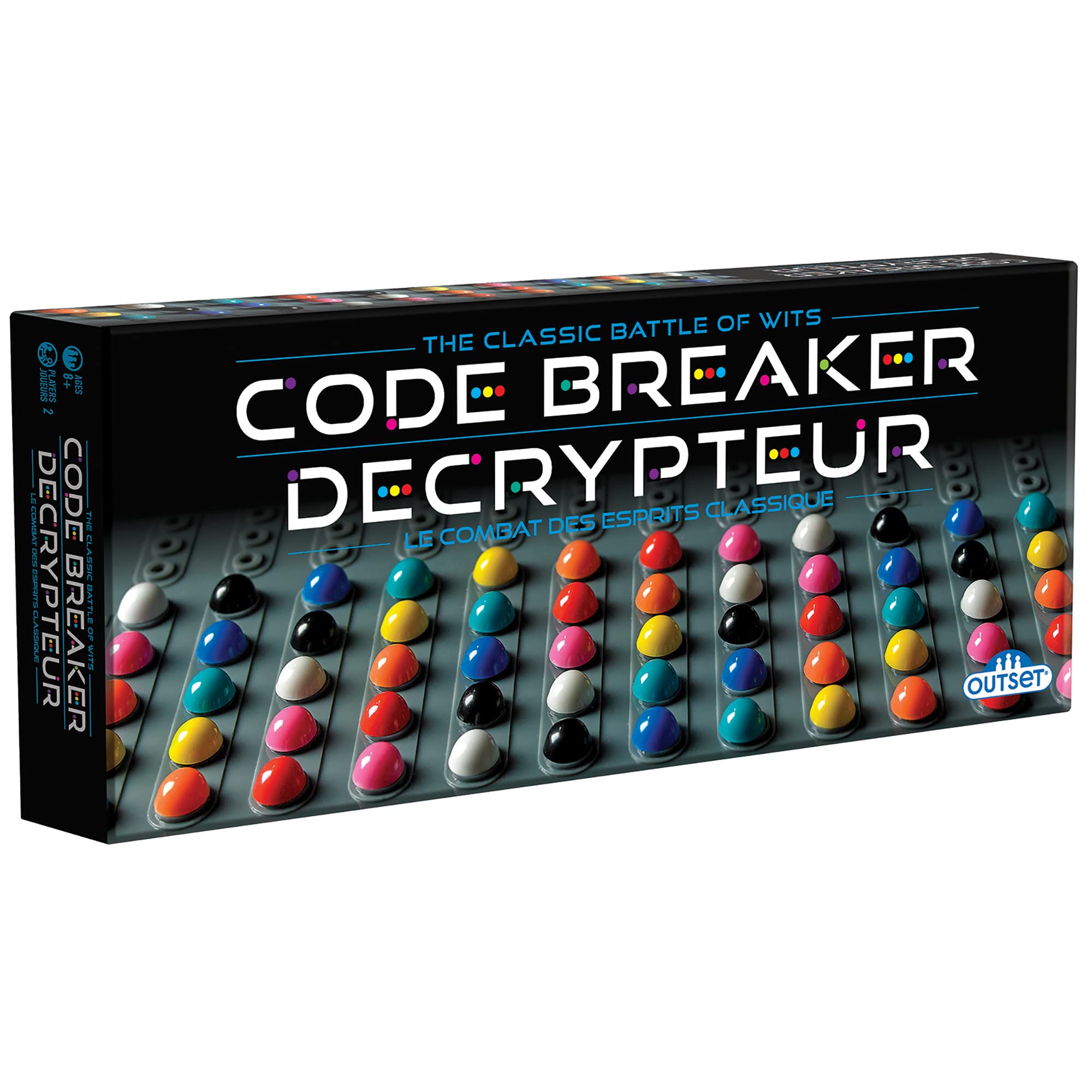 Outset Media Code Breaker - The Classic Battle of Wits, Logic & Deduction Head-to-Head, Strategy Code Creating & Cracking Peg Game, Outset Media, Ages 8+, 2 Players