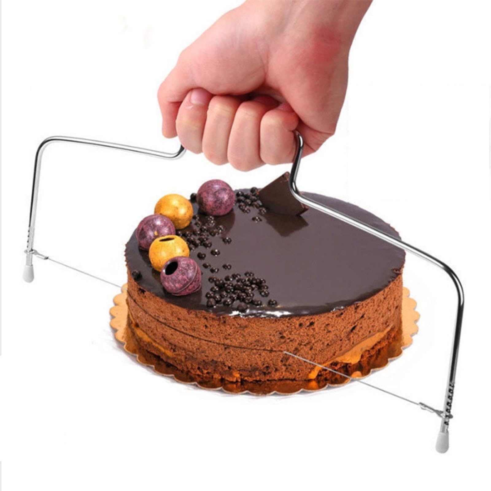 Cake Slicer Line Bread Wire Levelled Decorator Cake Cutter Stainless Steel Kitchen Baking Tool DIY Cake Making Accessories Professional Leveler Tool Single line