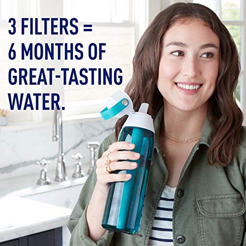 Brita Insulated Filtered Water Bottle with Straw Water Filter Replacements