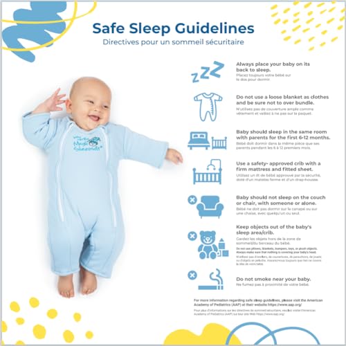 Baby Merlin's Magic Sleepsuit - Swaddle Transition Product - Cotton - Blue - 6-9 Months