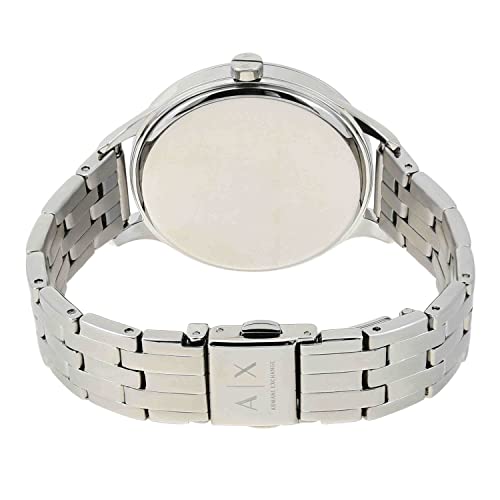 Armani Exchange A|X Women's Analog-Quartz Watch with Stainless-Steel Strap, Silver, 14 (Model: AX5600)