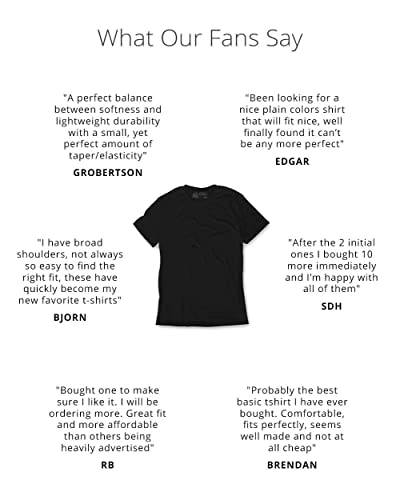 INTO THE AM Premium Mens Fitted Crew Neck Essential Tee Shirt Modern Fit Fresh Classic (Olive Green, X-Large, Short Sleeve)