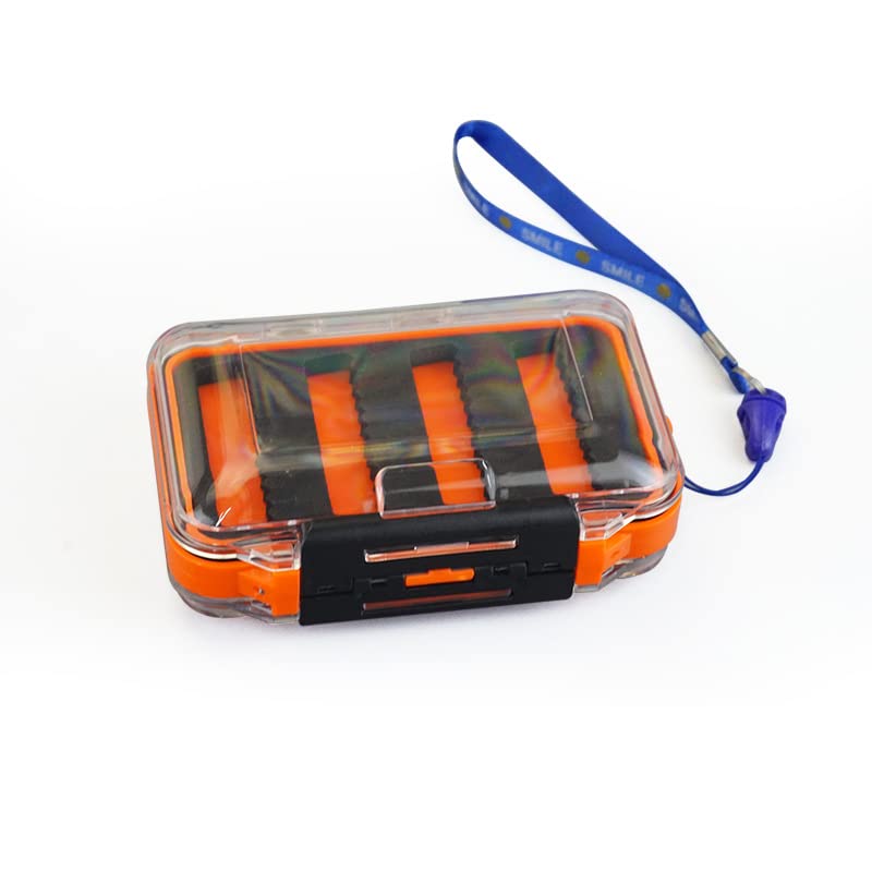 BLLNDX Fishing Lure Box Portable Waterprooof Multiple Compartments Fly Fishing Tackle Box, Fishing Tackle Storage Trays Accessory, Lure Lures Spoon Hook Bait Storage Case