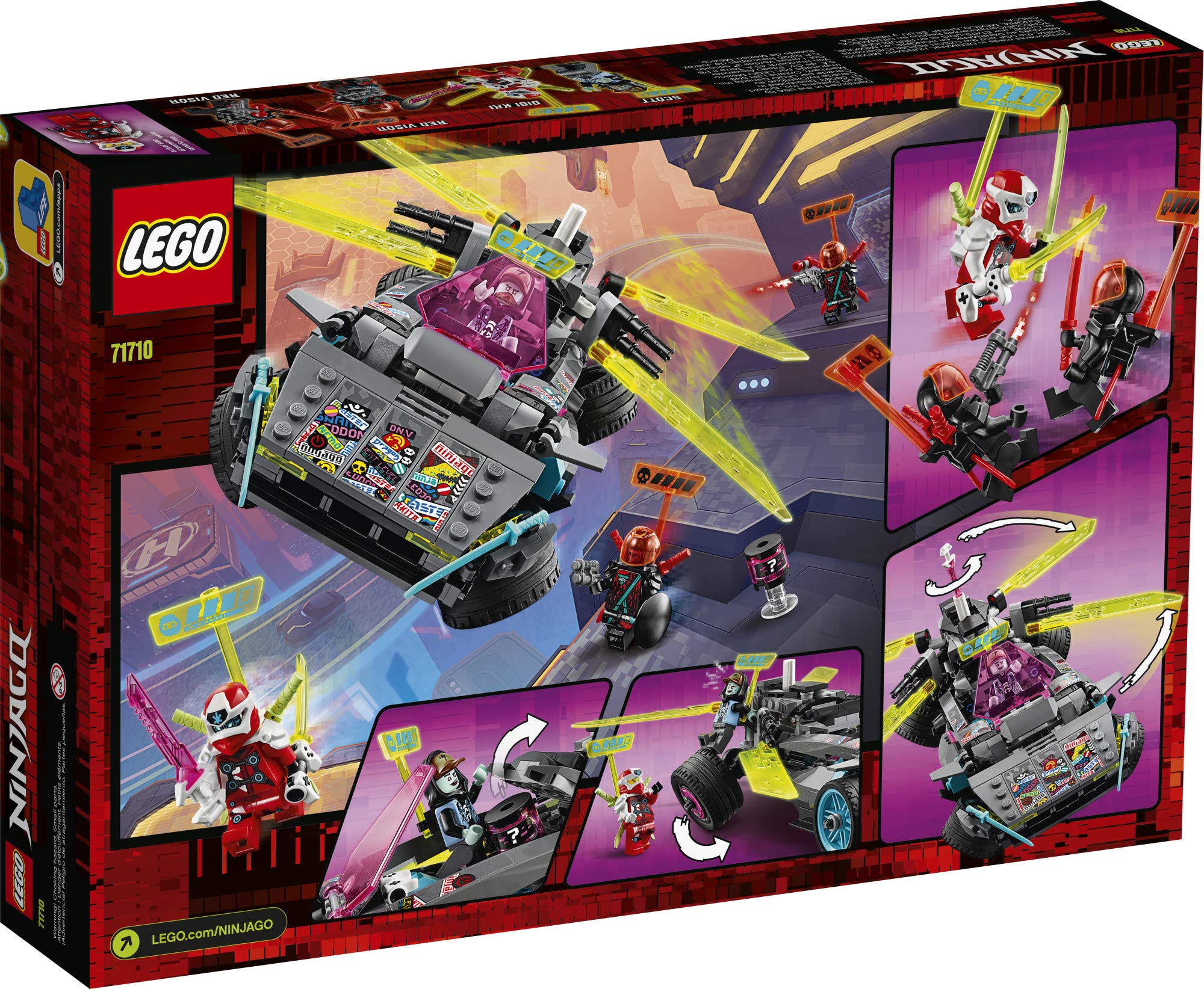 LEGO NINJAGO Ninja Tuner Car 71710 Toy Car for Kids Building Kit (419 Pieces)