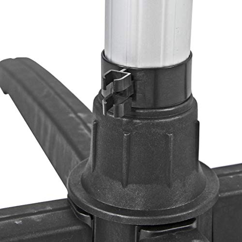 Comfort Zone Fixed Base Heater Stand - All-Weather, Telescopic, Freestanding Aluminum Standing Pole for Patio Warmer - Steady, Lightweight & Heavy Duty Aluminum Body, Adjustable Height, CZPHS1