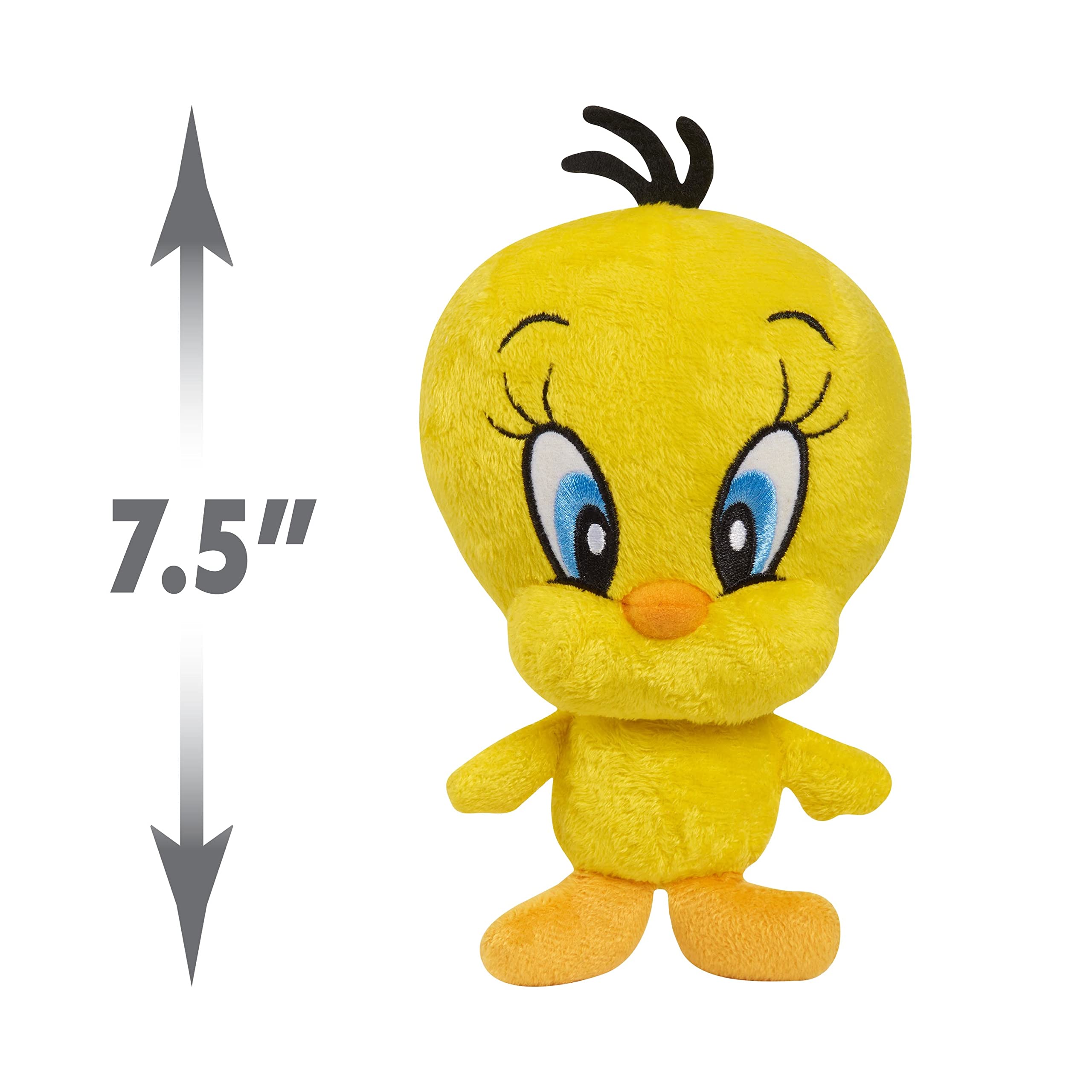 Looney Tunes Plush Pals 2-Piece Set Stuffed Animals, 7-inch Tweety and Sylvester, Kids Toys for Ages 3 Up, Amazon Exclusive by Just Play