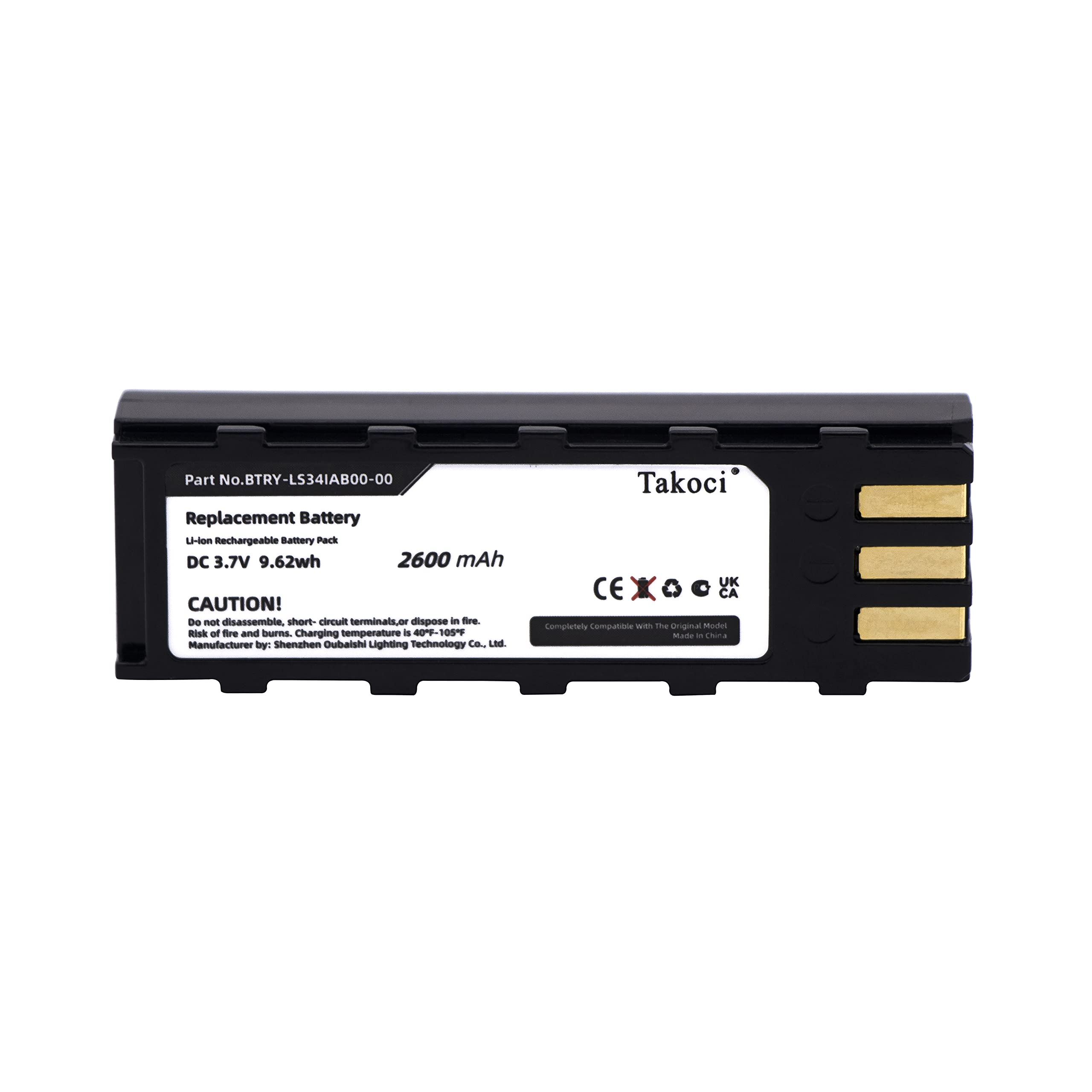 TAKOCI Replacement Battery for Symbol DS3478, DS3578, DSS3478, LS3478, LS3578, NGIS, XS3478 MOTOROLAMT2000 ZEBRAMT2000, fits Part NO 21-62606-01 KT-BTYMT-01R, 3.7V 2200mAh
