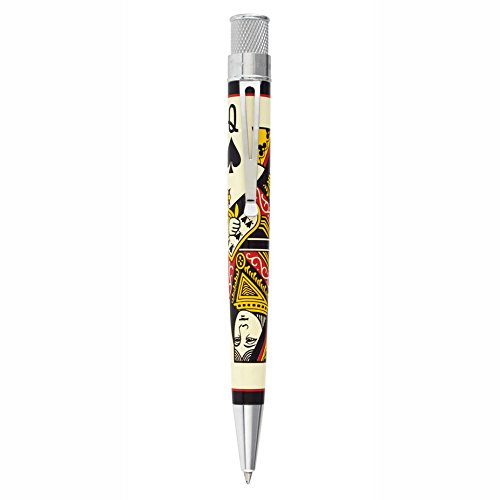 Retro 1951 Tornado Royale Rollerball Pen, Queen of Spades (VRR-1361)