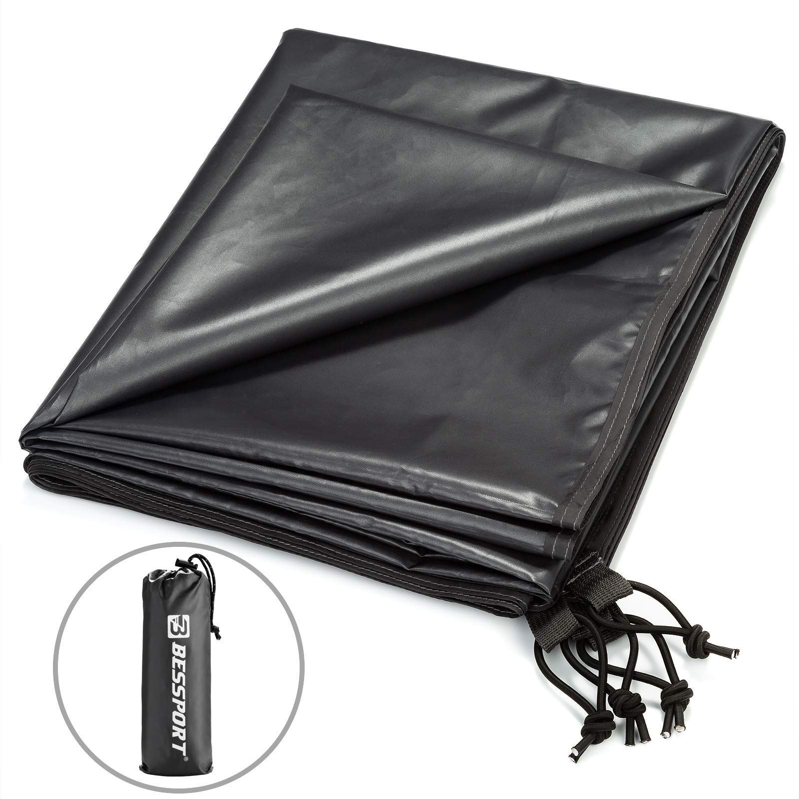 Bessport Ultralight Tent Footprint for 2 Person Waterproof Camping Tarp with Drawstring Carrying Bag for Picnic Hiking Backpacking Beach