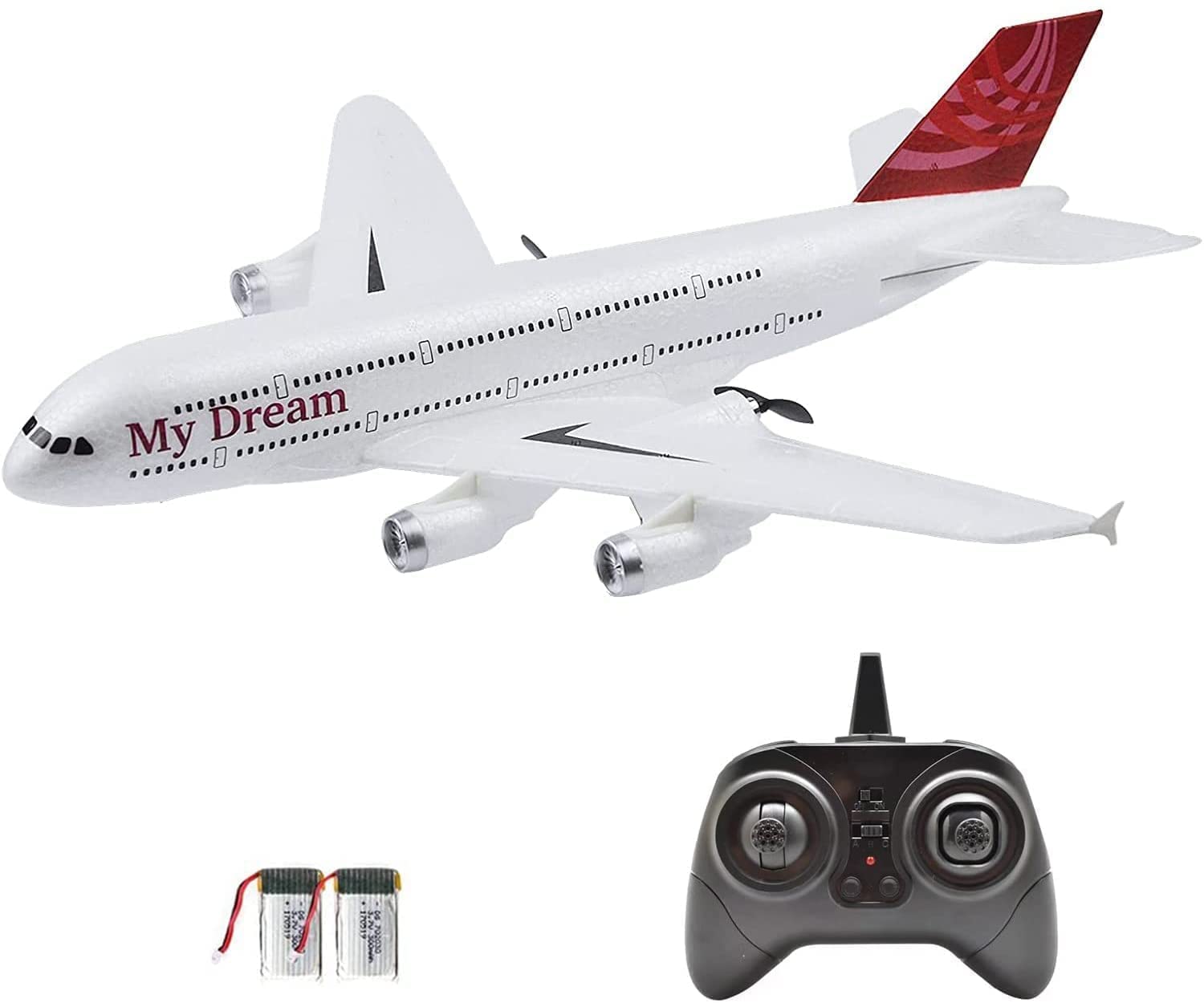 Landbow Remote Control Airplane – 2.4Ghz 3 Channels RC Plane Ready to Fly, 410mm Wingspan 6-Axis Gyro RC Airplane for Kids & Adults, Stability Flight RC Aircraft for Beginner