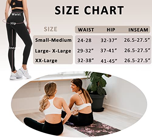 Ipletix Leggings with Pockets for Women, High Waisted Leggings Buttery Soft Non See Through Workout Yoga Pants White