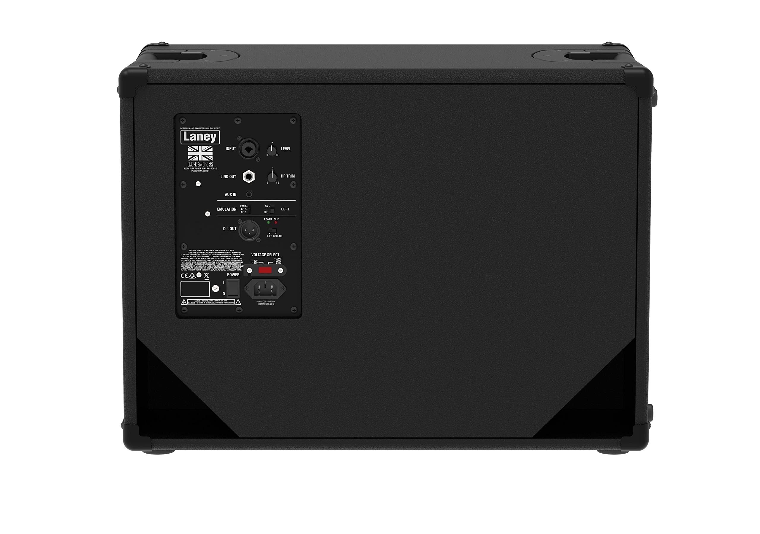 Laney LFR-112 Active Guitar Cabinet 400W 12 Inch Woofer Plus Horn, Black