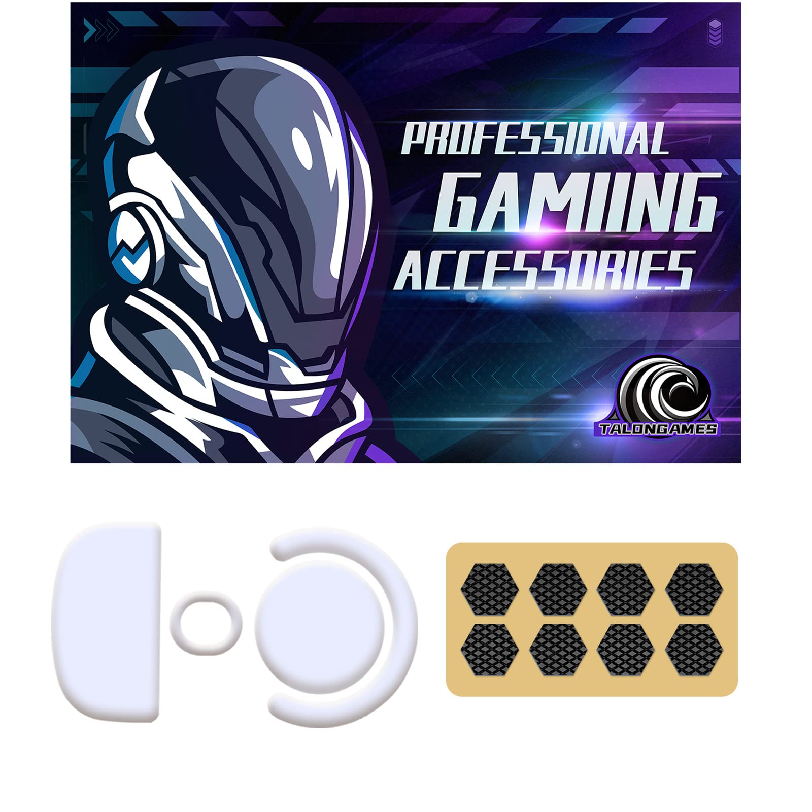 TALONGAMES Rounded Curved Edges Mouse Feet Skates Compatible with Logitech G PRO X Superlight Wireless Gaming Mouse Feet Replacement (0.8mm, Super Smooth Glide, PTFE) Pro Performance Upgrade