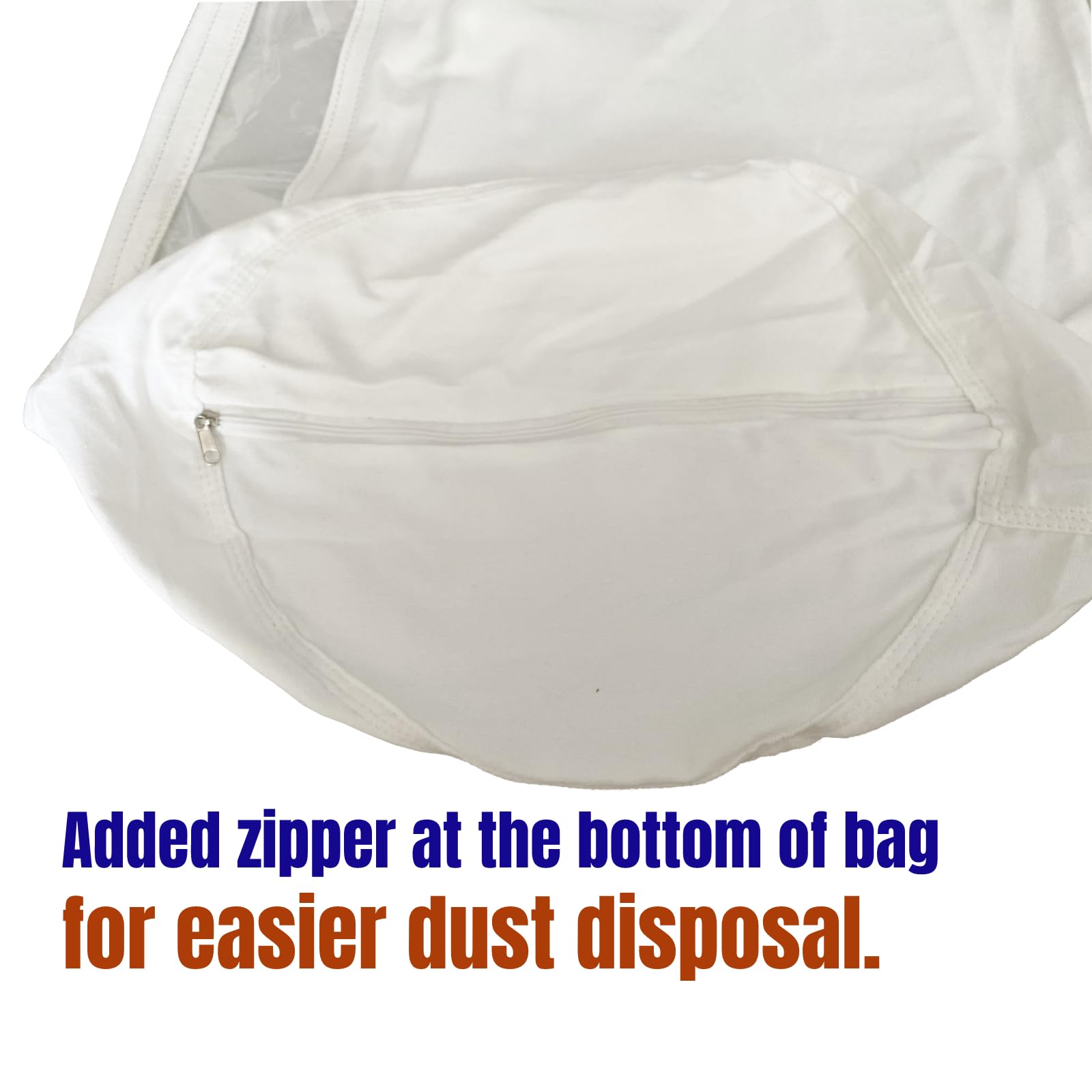 Dust Collector Bottom Bag for Woodworking 30 Micron 20" Dia. x 30", 70 Gallon Dust Collector Lower Bag Compatible with Harbor Freight Wen Grizzly JET Delta