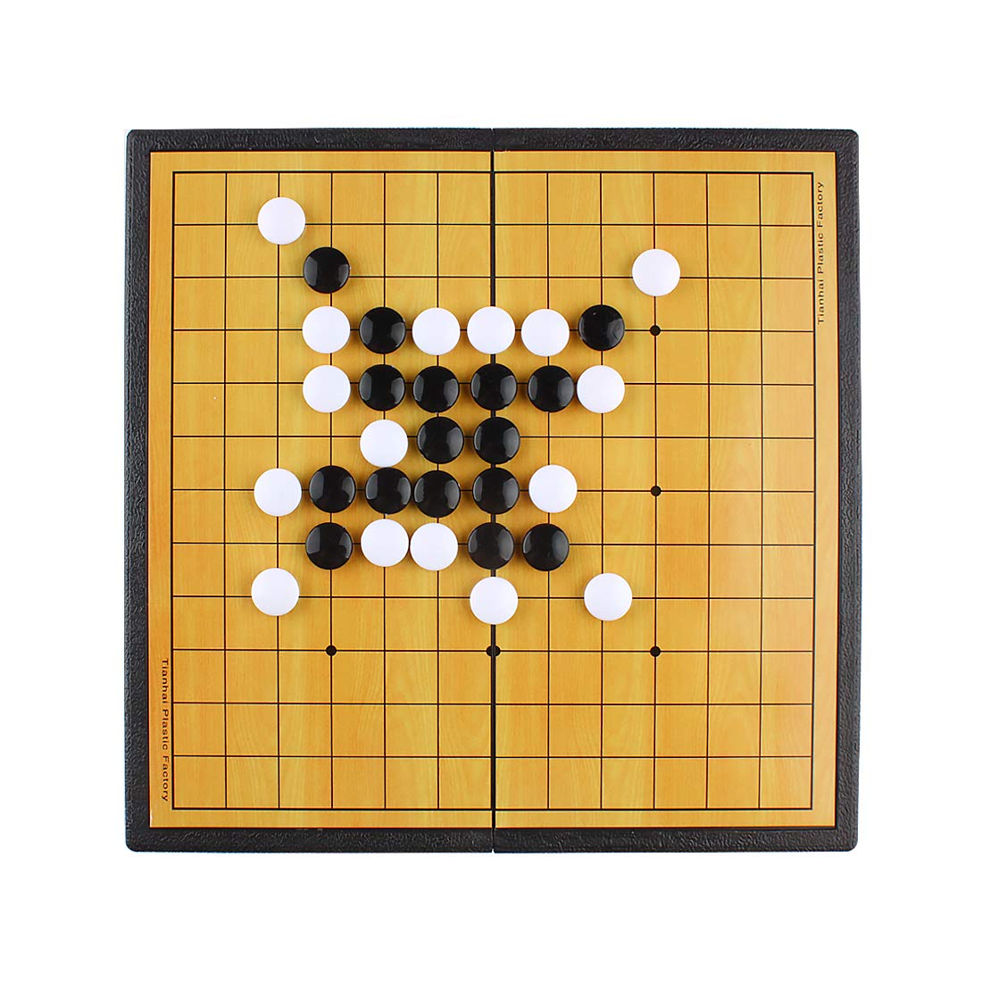 Larcele Folding Magnetic Go Game Set with Stones and Go Board for Travel CXWQ-01 (Small)