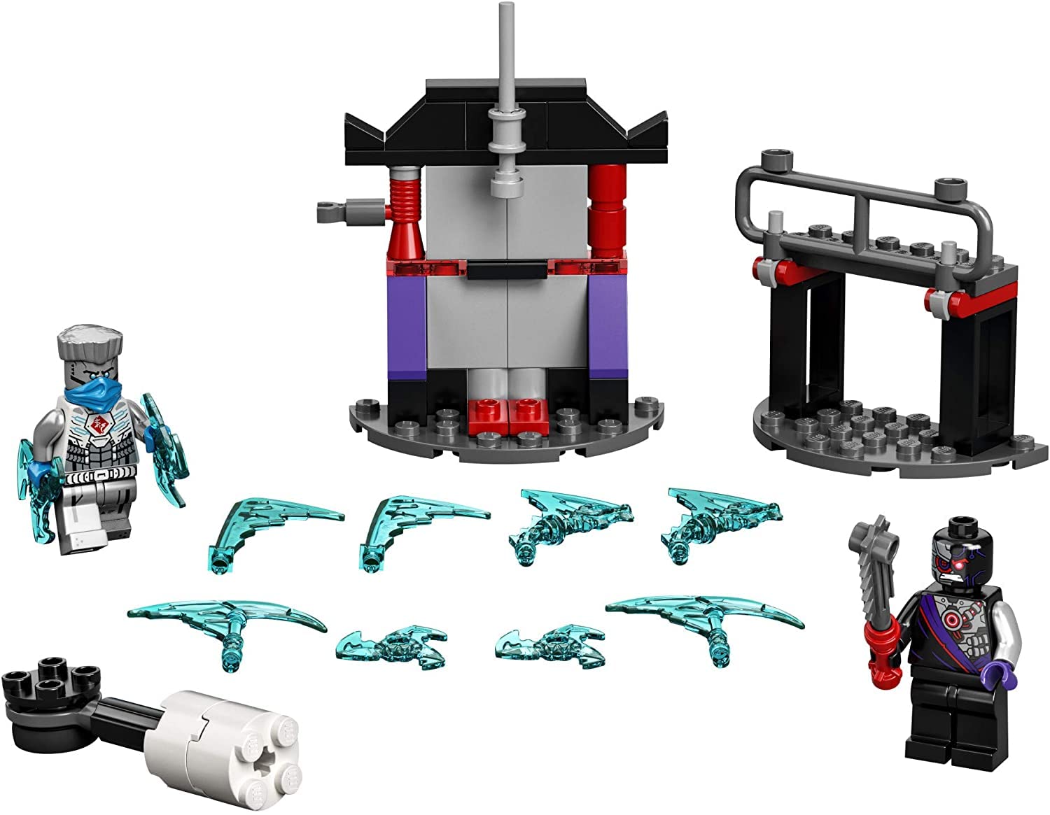 LEGO NINJAGO Epic Battle Set – Zane vs. Nindroid 71731 Building Kit; Ninja Toy Playset Featuring a Spinning Battle Toy, New 2021 (56 Pieces)