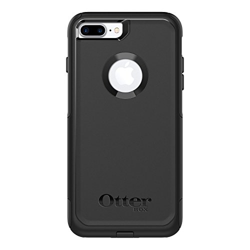 OtterBox iPhone 8 PLUS & iPhone 7 PLUS (ONLY) Commuter Series Case - BLACK, slim & tough, pocket-friendly, with port protection