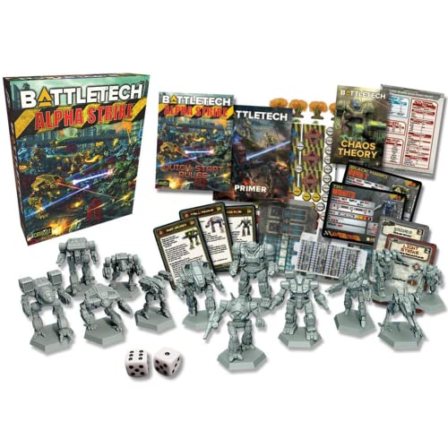 Catalyst Game Labs BattleTech Alpha Strike Box Set β Sci-Fi Mech Miniatures Wargaming - Fast Play Starter Set for Strategy Game Enthusiasts, Brown