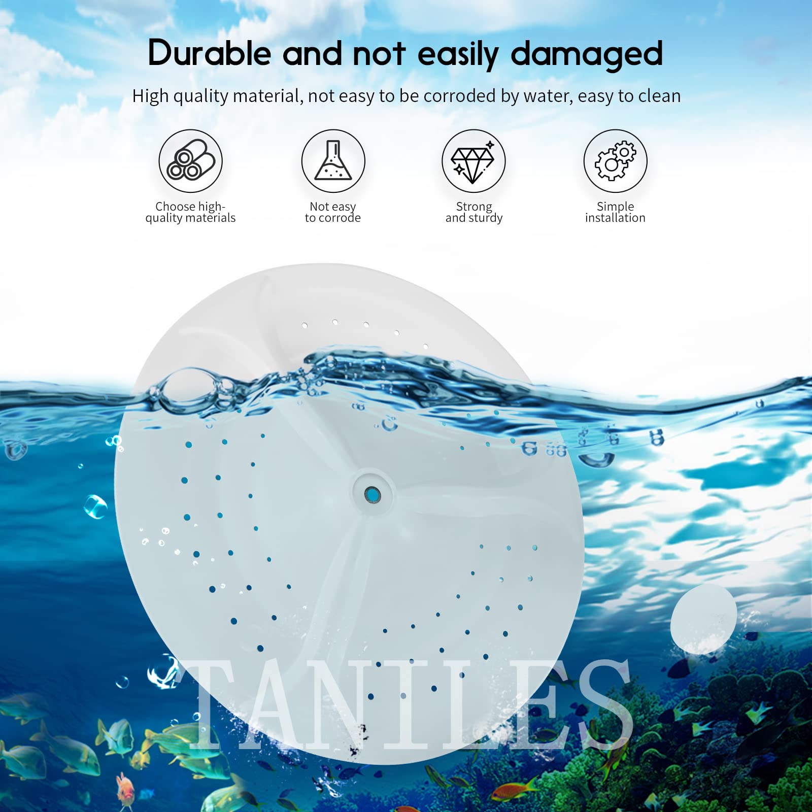TANILES Replace W10752283 Washplate Compatible with Whirlpool Washer w10609476, w10834890, ps10064549, wtw5000dw1