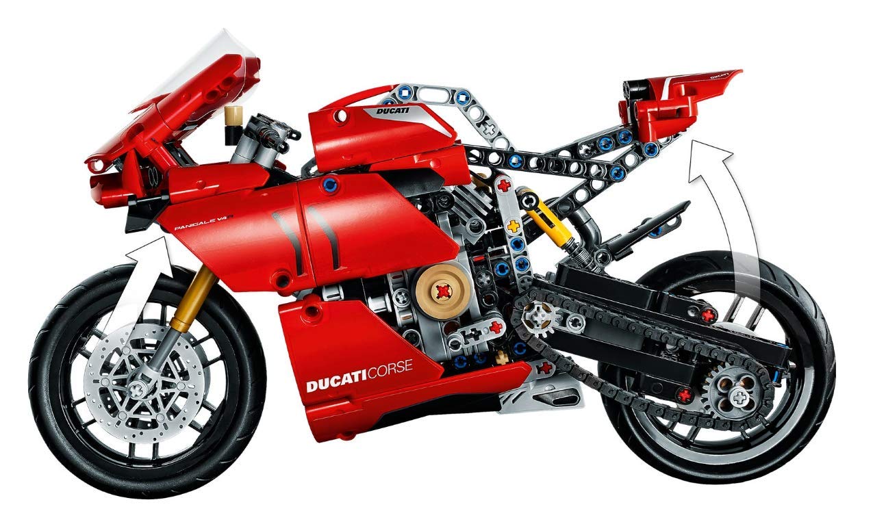 LEGO Technic: Ducati Panigale V4 R 42107 (646 Pieces) 2020 with Valinor Frustration-Free Packaging