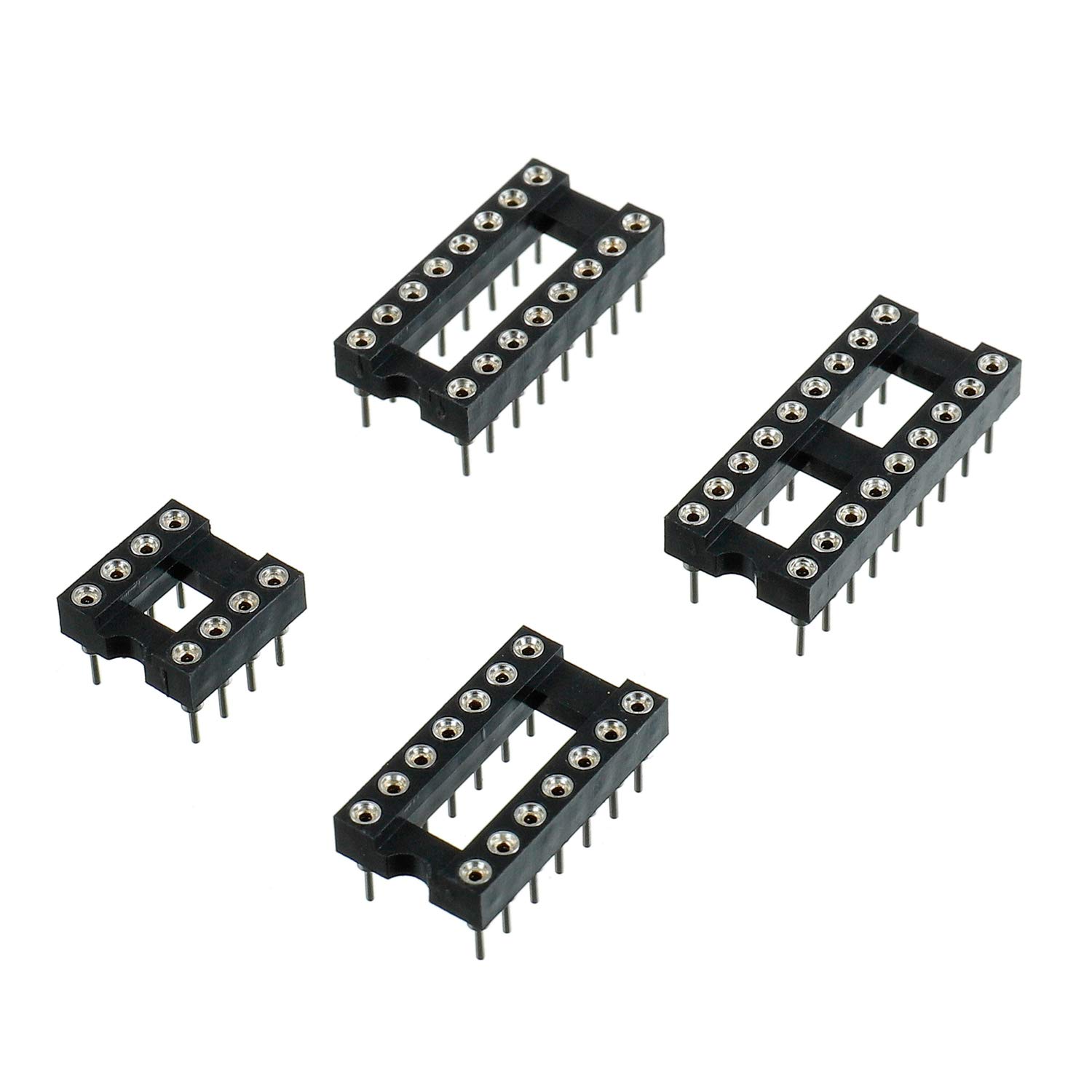 BOJACK 12 Values 120 Pcs Opamp Timer Darlington Phototcoupler LM324 LM339 ULN2003AN ULN2803APG LM358P LM386 LM393 NE5532P NE555P UA741CN JRC4558D PC817 IC Assortment Kit