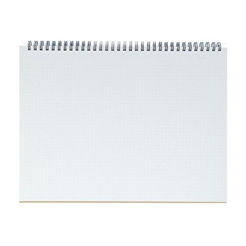 Maruman MNEMOSYNE Notebook 8.66 x 11.69 Inches (Horizontal A4), 5mm-squared, 70 Sheets (N180A), black