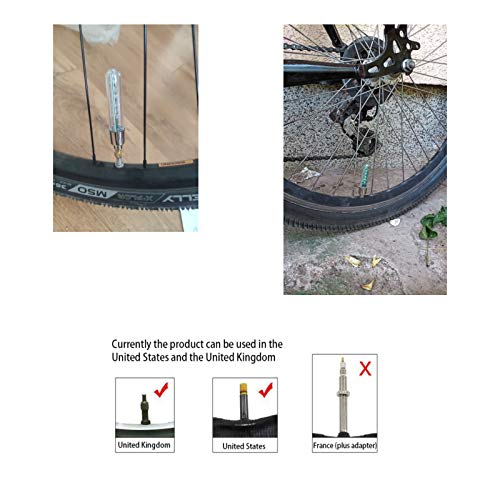 BFVV LED Bike Tire Valve Stem Light Waterproof Bicycle Wheel Neon Flashing Lamp - Vabration Sensor Cool Safe Accessories for Front & Rear Wheel 2 Pack