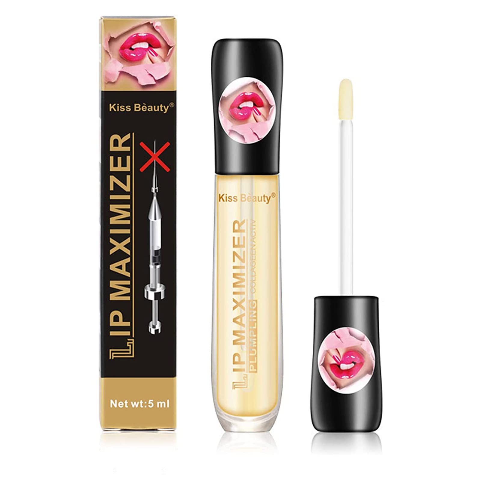 Cozzo Lip Plumper Moisturizing Lips Plumper Instant Volume Vitamin E Lip Plumping Serum Plump It Volumizing Lip Plumper, Natural Lip Plumper and Lip Care Serum Moisturizing Lasting Reduce Fine Lines