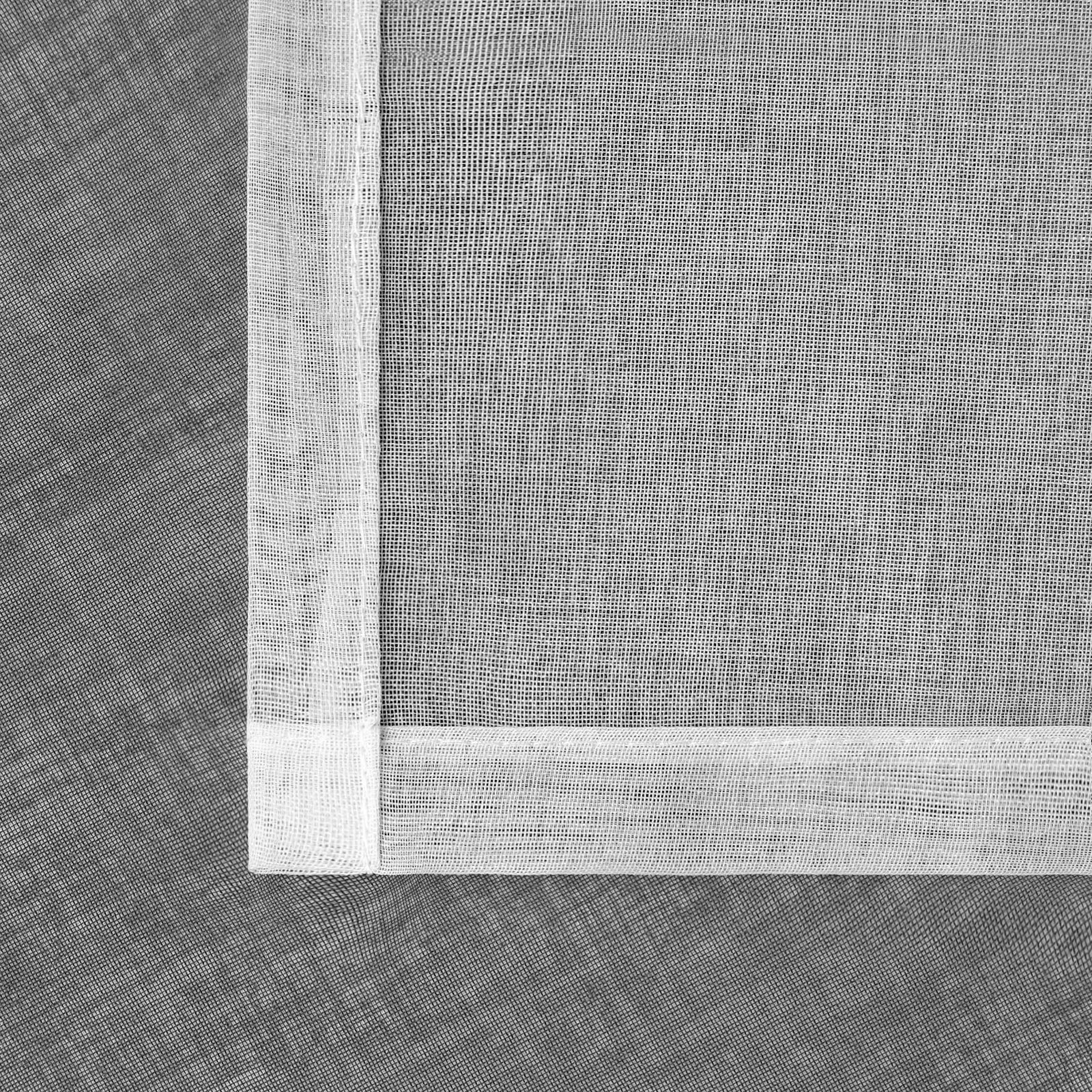 BGment Faux Linen Ombre Sheer Window Curtains for Living Room, Grommet Linear Gradient Light Filtering Semi Voile Sheer Curtain Panels for Kids Room, Set 2 Panels (Each 52 x 72 Inch, Grey)