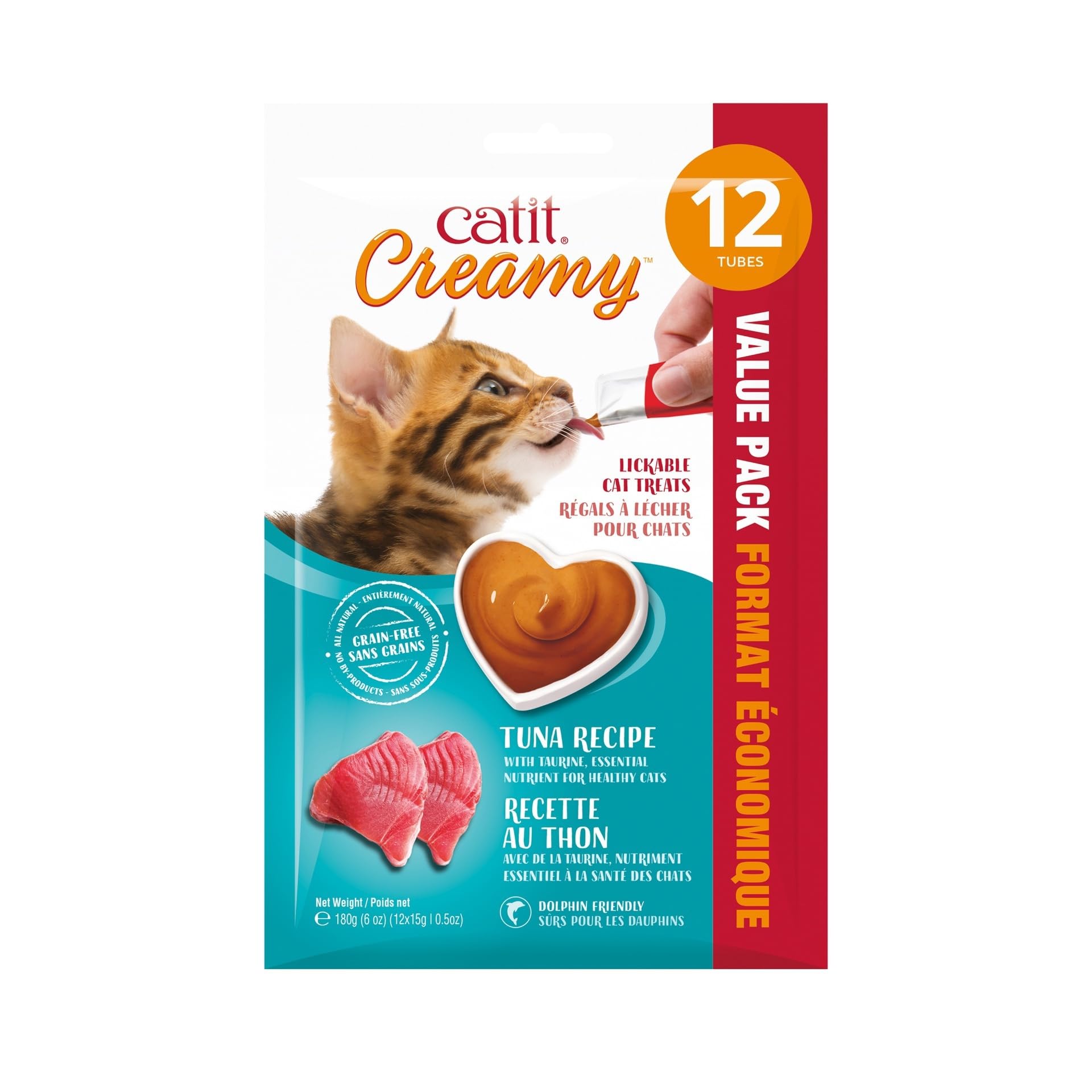 Catit Creamy Lickable Cat Treat β Hydrating and Healthy Treat for Cats of All Ages - Assortment, 72-Pack