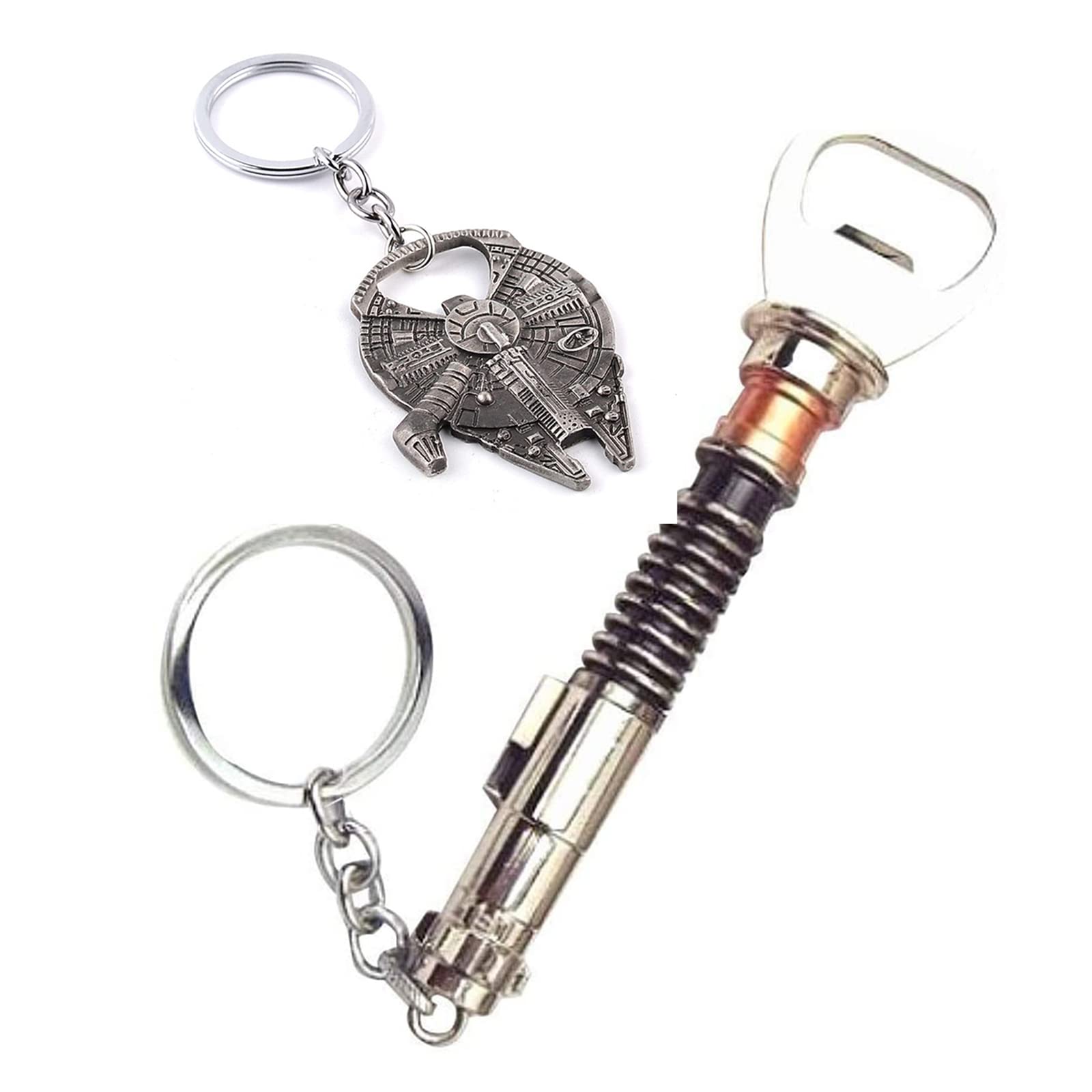 Bottle Opener keychain - 2PCS Kawphaqu Durable Metal Beer Bottle Openerbeer & keychain Bottle Opener, Portable Outdoor Bar Restaurant Beer Beverage Gifts for Men, Husband, Dad, Boyfriend