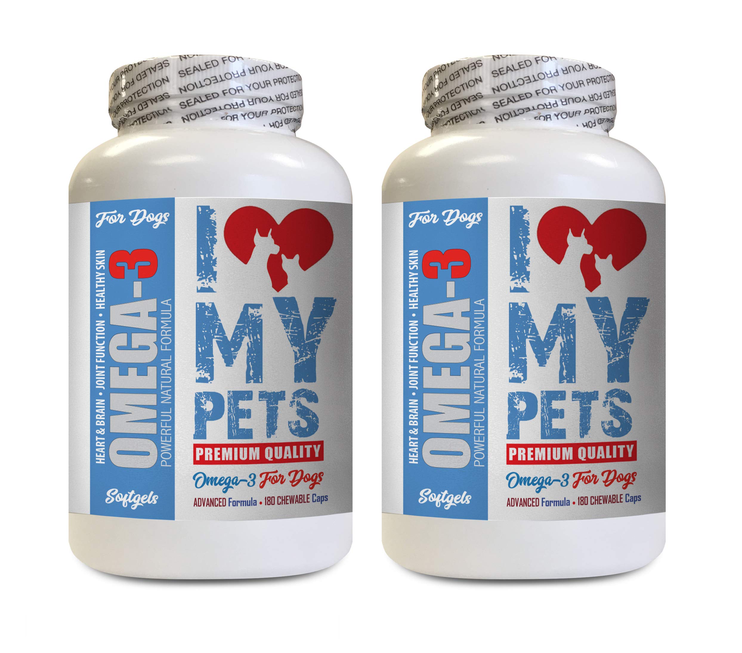 Dog Joint Health Supplements - Omega 3 Fish Oil for Dogs - Advanced Premium Quality - Brain Health for Dogs - 360 Softgels (2 Bottles)