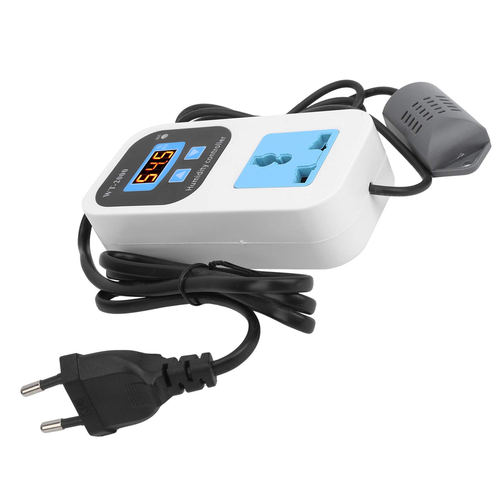 Liccx Digital Humidity Controller,0~99percent RH Ultra-Wide Control Range Hygrostat Humidity Switch for Greenhouse(US Plug)